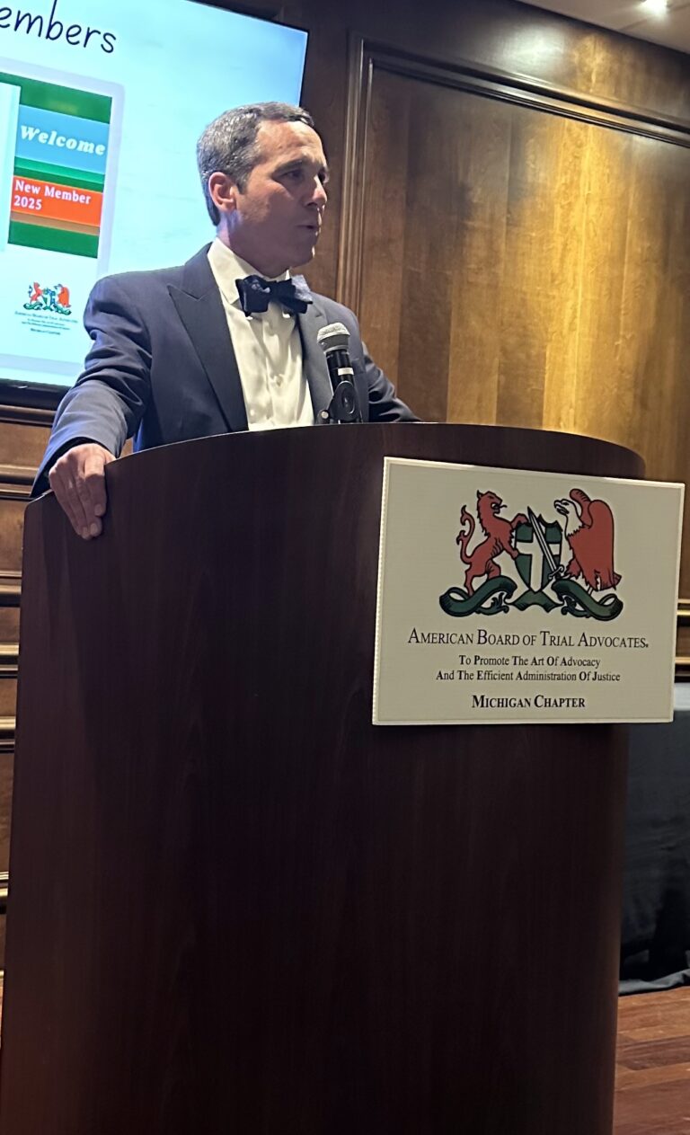 Barry Conybeare Honored with ABOTA Michigan Civility Award